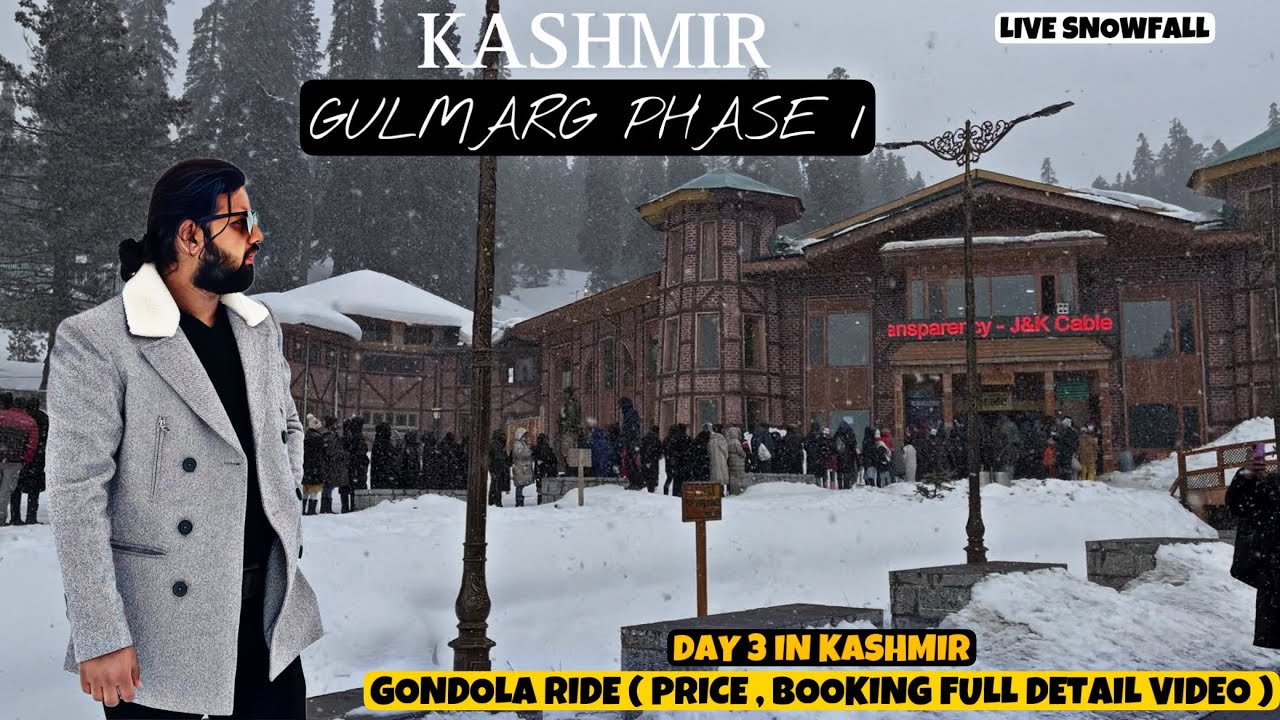 Live Snowfall At Gulmarg | Gondola Ride Full Details | Day 3 In Gulmarg ...
