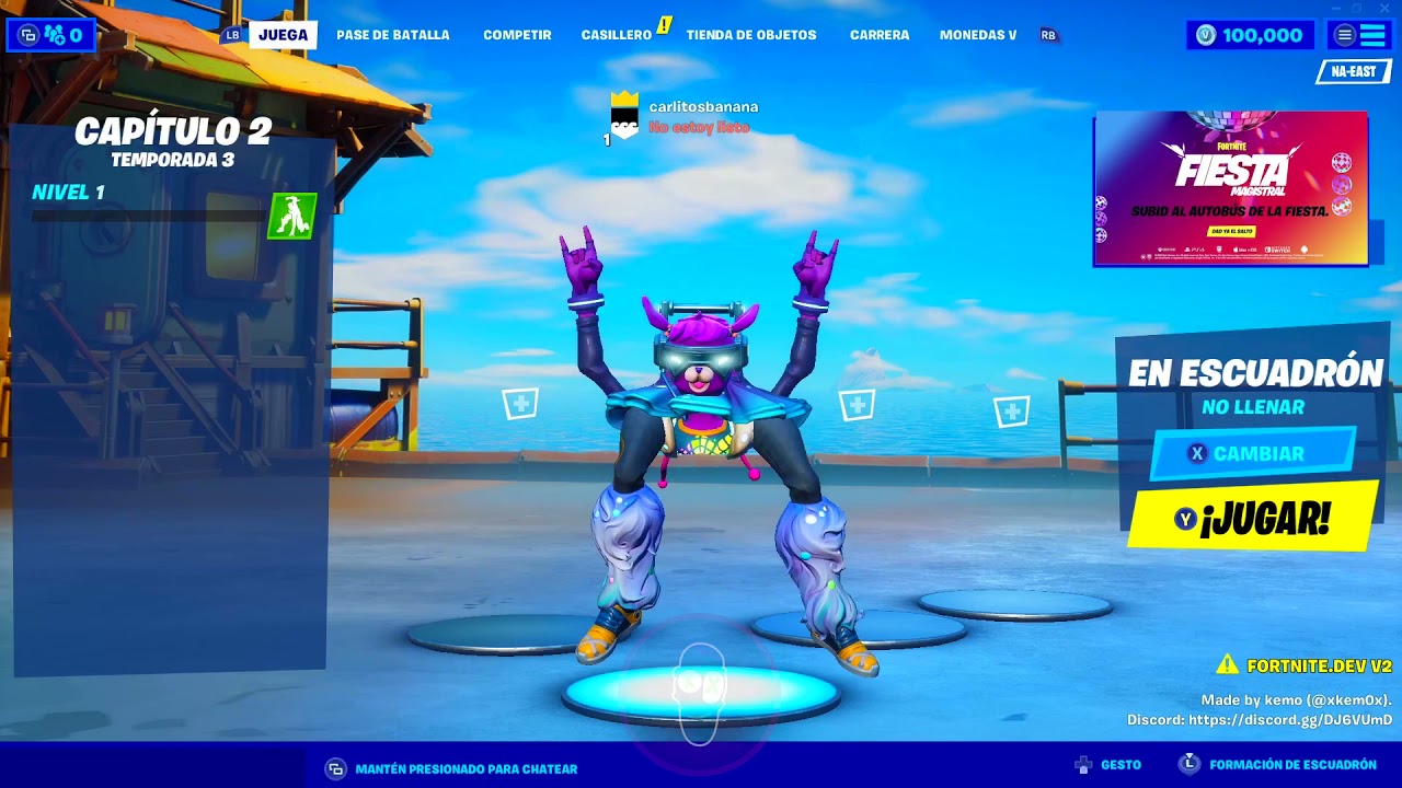 fortnite vamos gatito con diferentes skins - YouTube