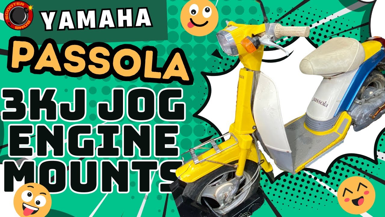 Yamaha Passola custom 3KJ engine mounts - YouTube