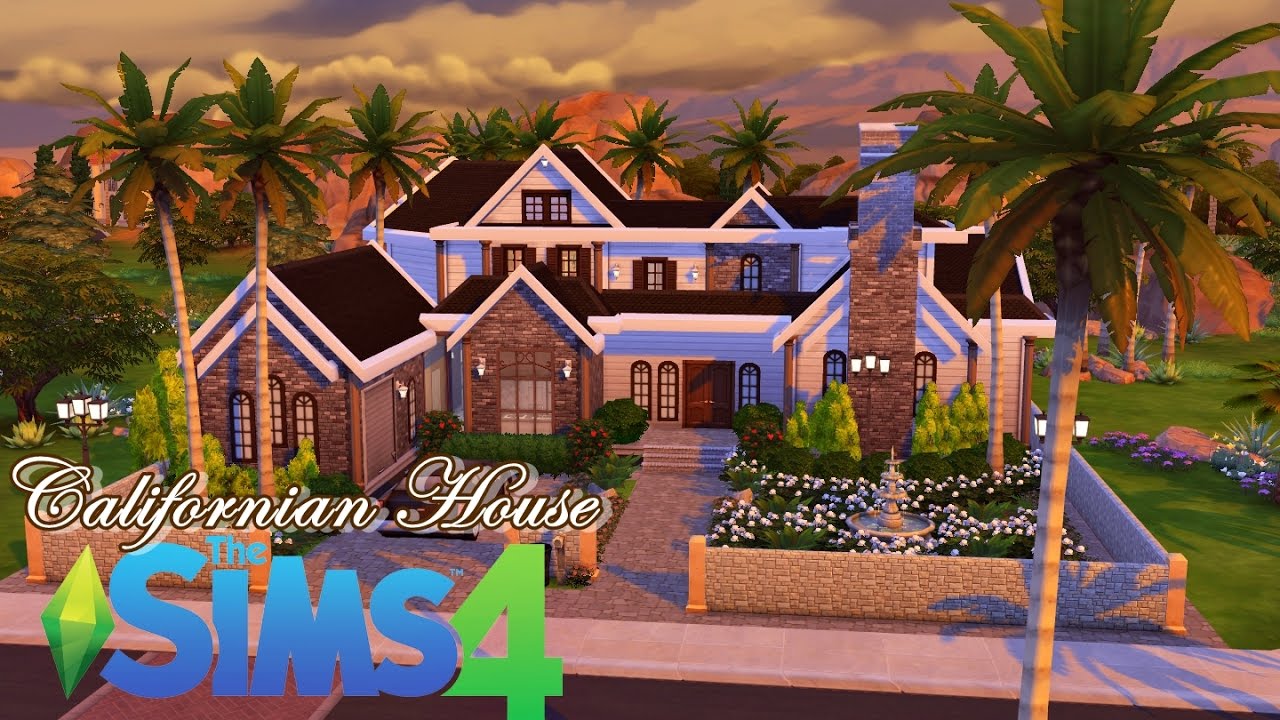 Californian House │The Sims 4 (Speed Build) - YouTube