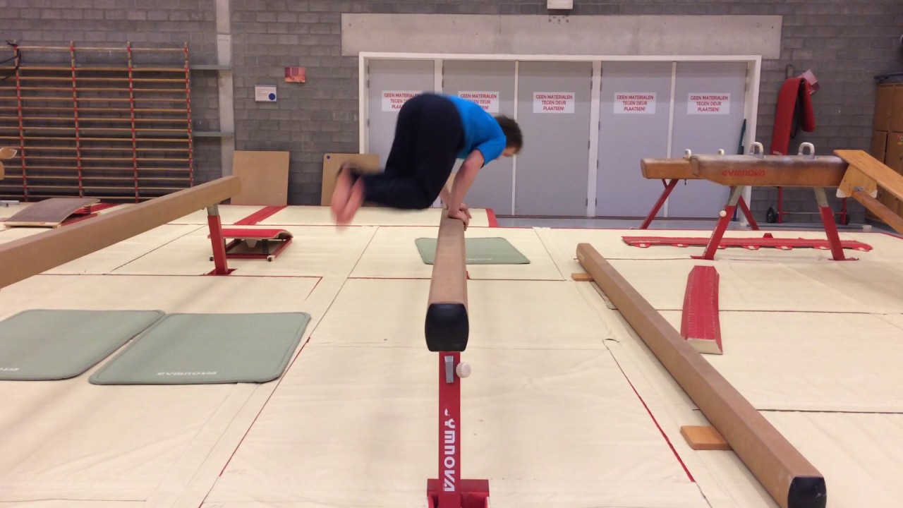 turn vault 3 tot hang voorbij de balk - YouTube