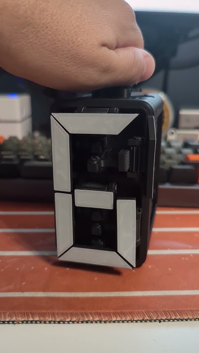 Printed a single rack driven 7 segment display module by @Engineezy #3dprinting #3dprinted - YouTube