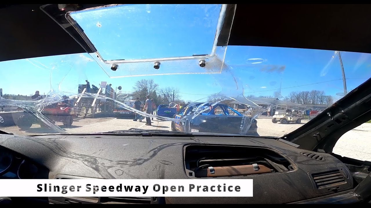 Slinger Speedway Open Practice - Slinger Bee class - YouTube