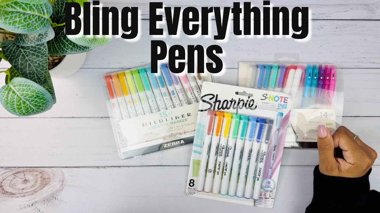 BLING EVERYTHING | MIDLINERS | ZEBRA PENS | SHARPIE HIGHLIGHTERS ...
