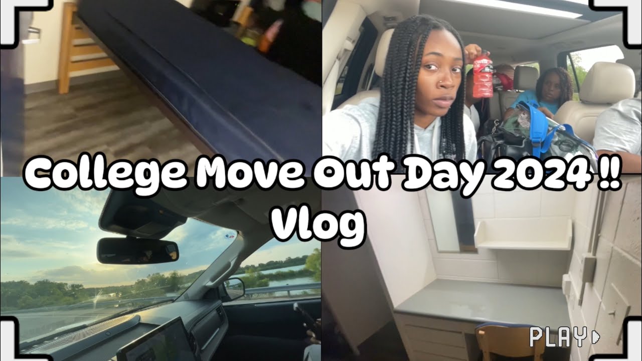 COLLEGE MOVE OUT DAY 2024 VLOG ! *freshman year* - YouTube