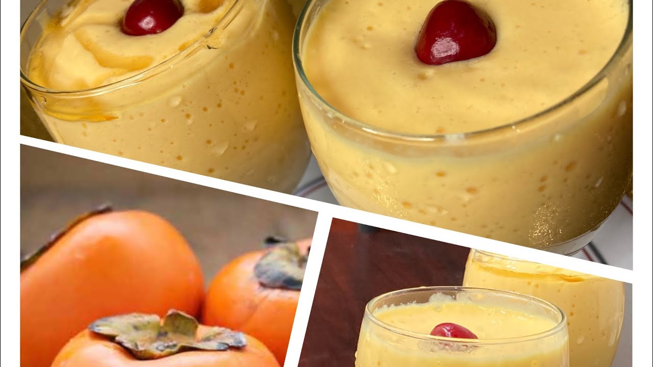 Kakka fruit milk shake | persimmon milk shake | കാക്കി ഫ്രൂട്ട് ജ്യൂസ് ...