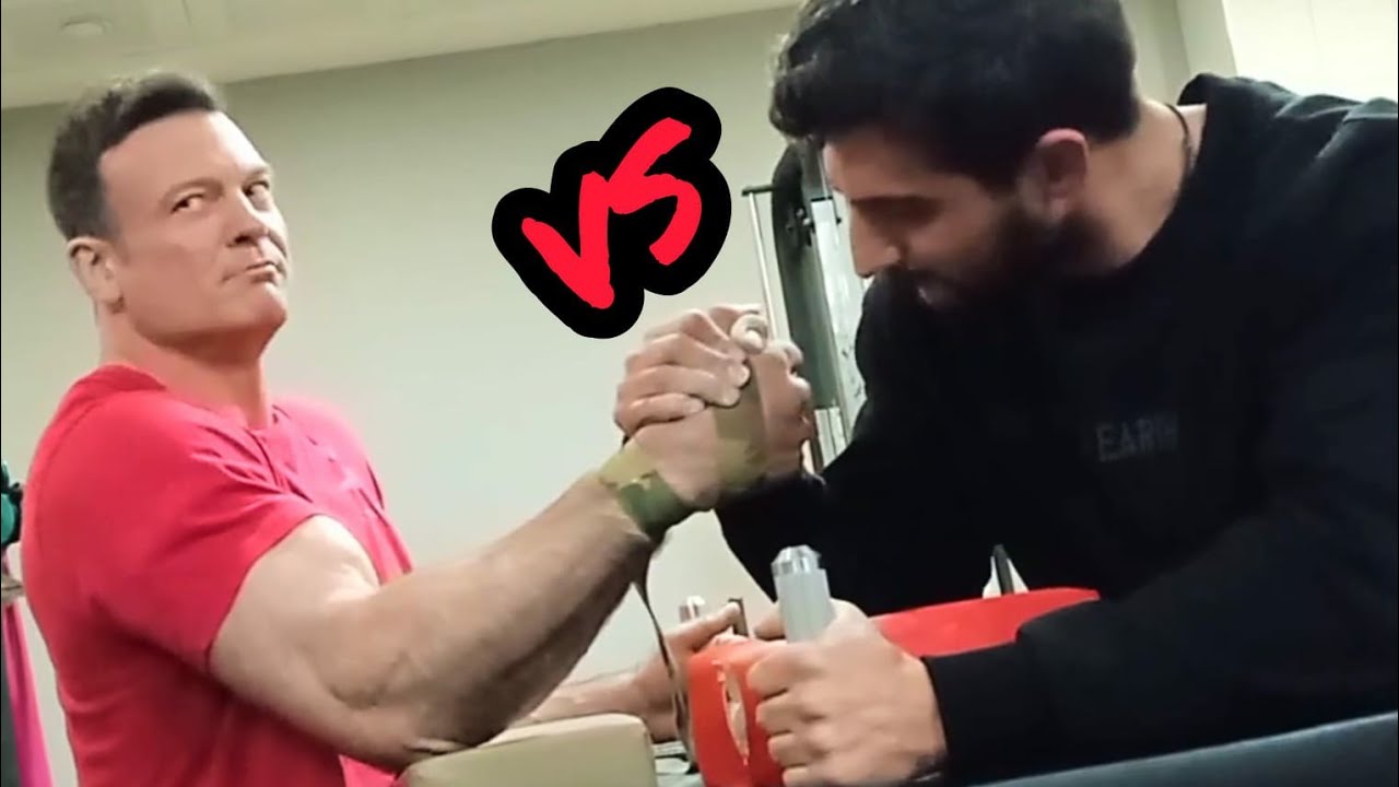 DEVON LARRATT ARMWRESTLING TABLE TRAINING AFTER EAST VS WEST 5 - YouTube