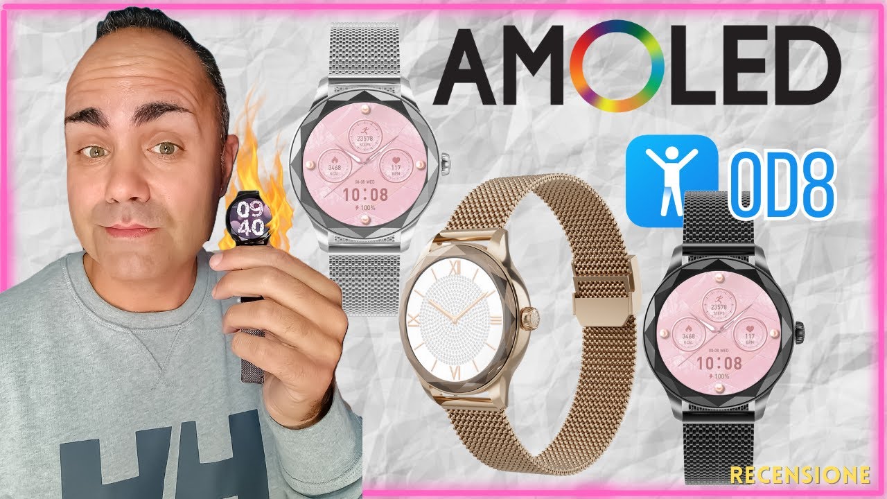 ZORDAI OD8 - Smartwatch di design AMOLED per un pubblico femminile per ...