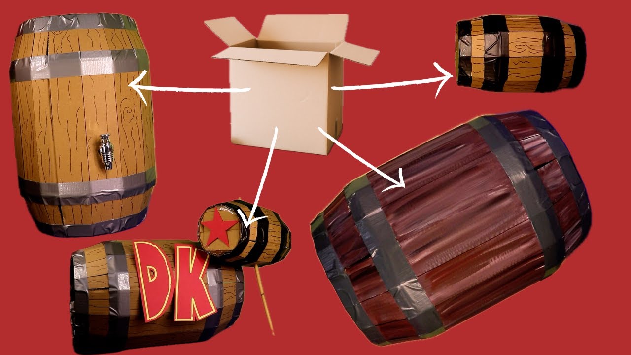 Cardboard Barrel From a Box DIY 📦 Easy & Cheap! - YouTube