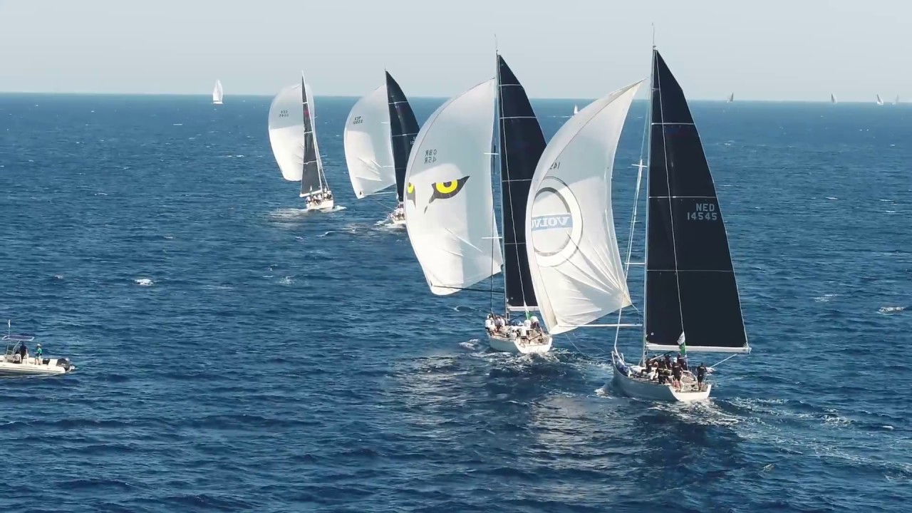 Swan 45 racing at the Rolex Swan Cup - YouTube