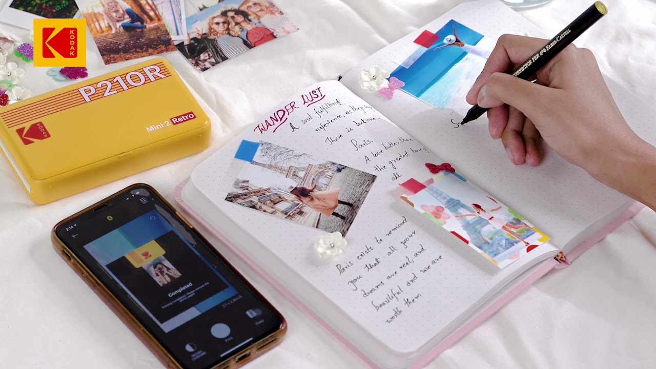 DIY Photo Journal | Kodak Mini Shot 2 Retro Printer - YouTube