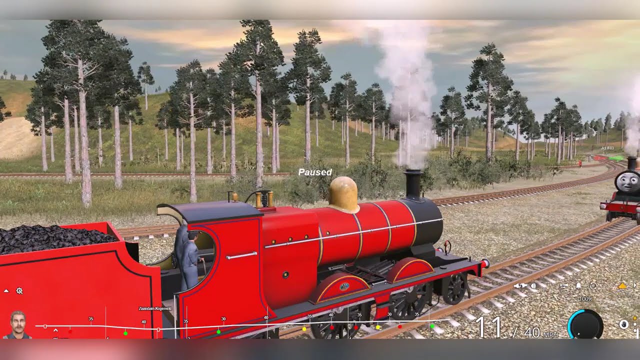 JAMES VS JAMES - THOMAS VS EDWARD - TRAINZ RAILROAD SIMULATOR - YouTube