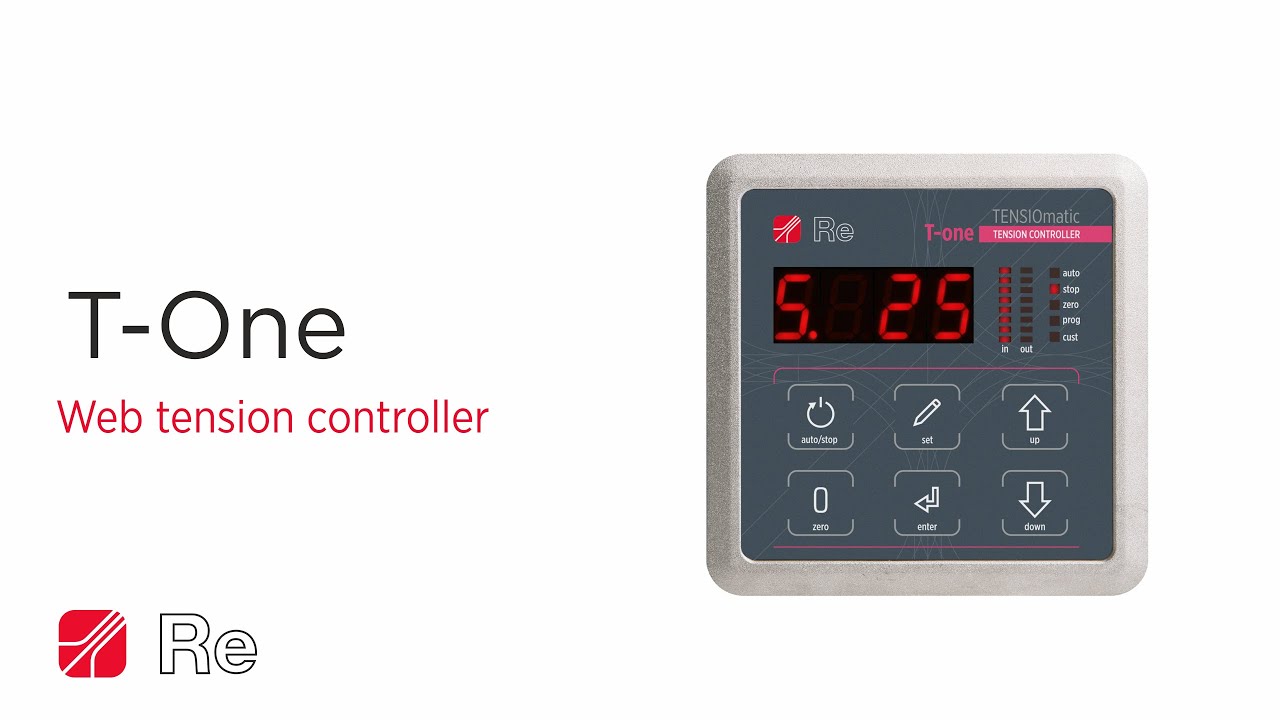 Re SpA - T-one tension controller - YouTube