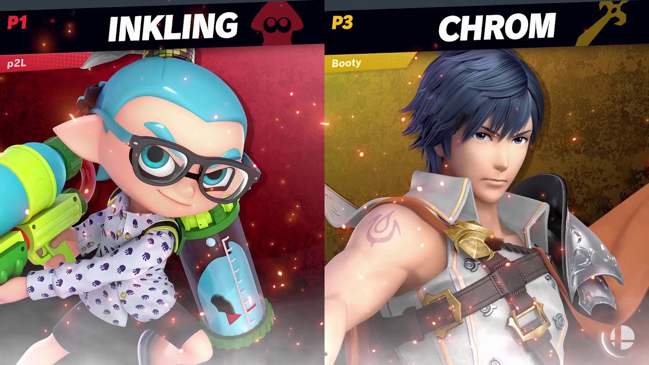 Smash Ultimate (Lan0508) - Inkling Bowser(p2L) vs Young Link Chrom ...