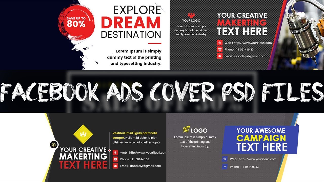 Facebook Ads Cover Templates //PSD FILES// - YouTube