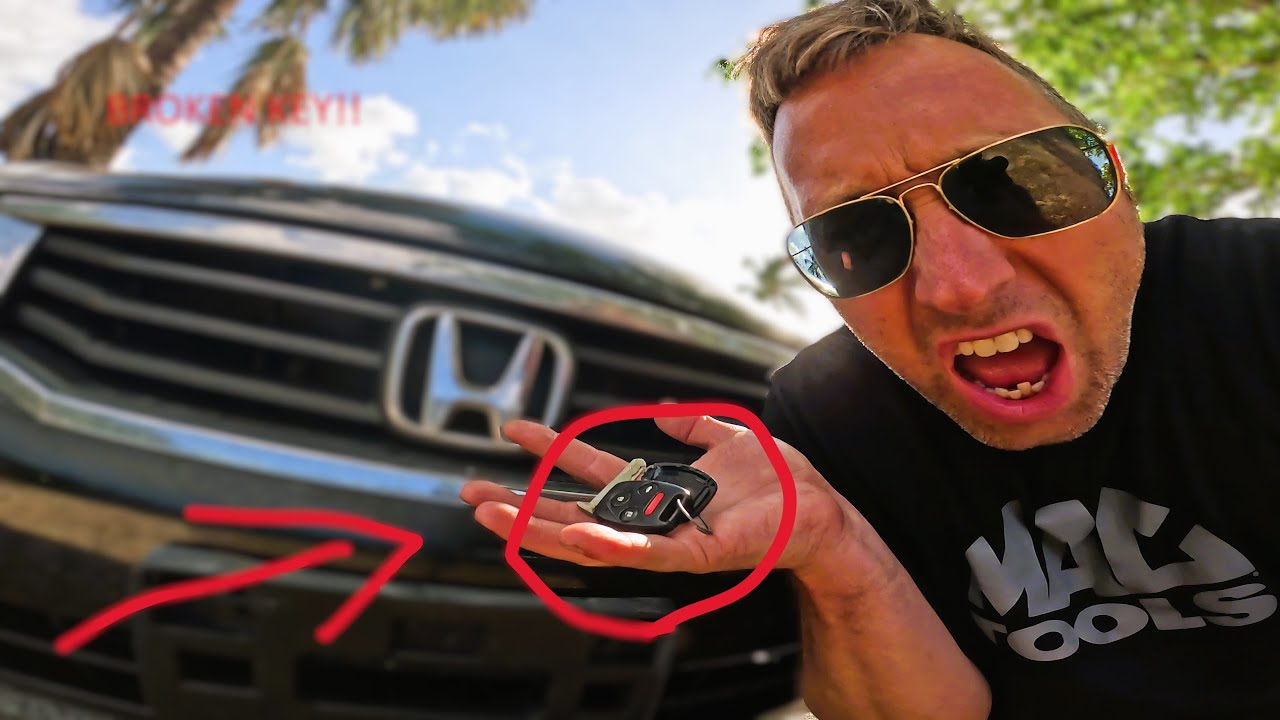 Broken Key?? How to Start the Honda with a Broken Key. - YouTube