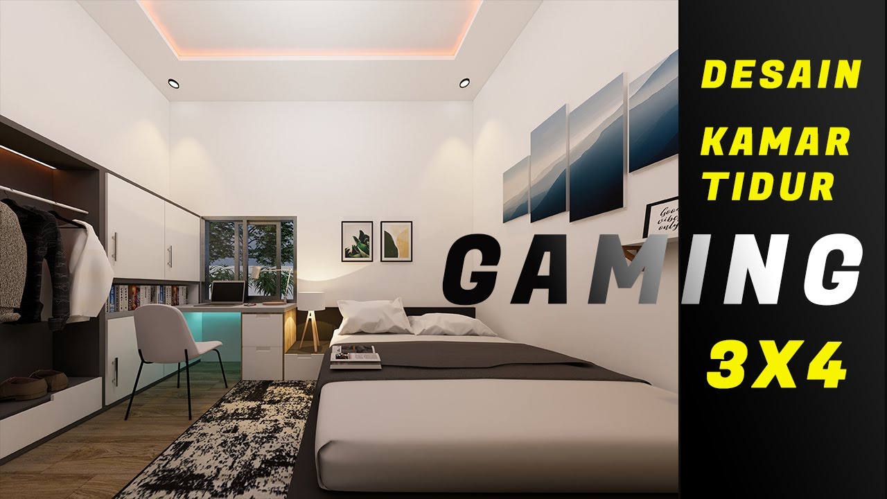 Desain Kamar Tidur 3x4 Terlihat Luas, Cerah & Nyaman | Ruang Sempit ...