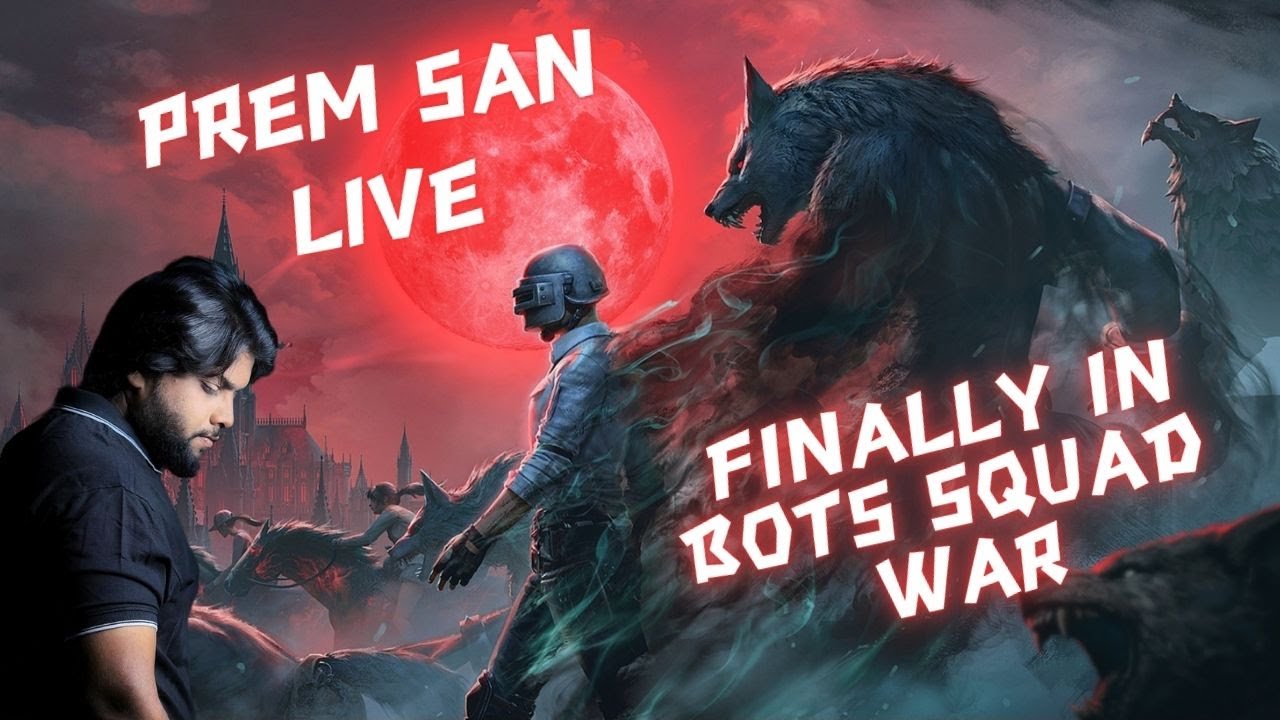 🔥FINALLY IN BOT SQUAD WAR iPad Pro M4 Game Play bgmi live#premsan#bgmi# ...
