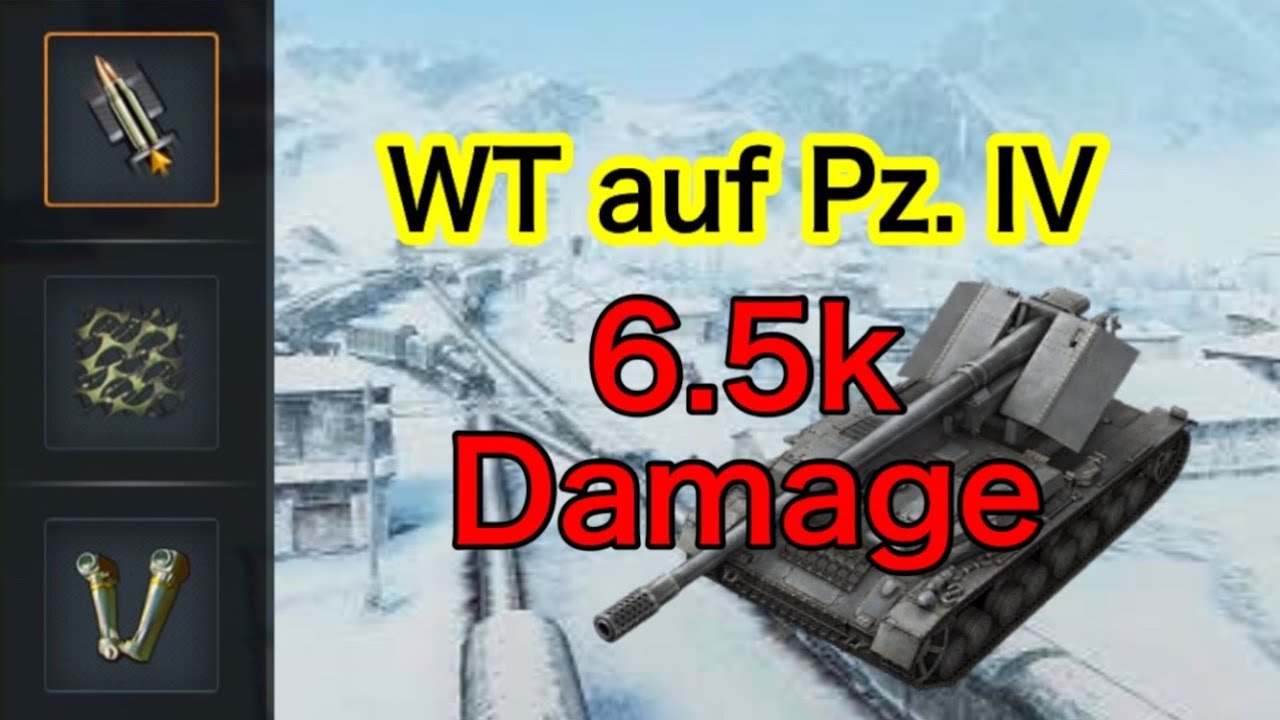 【WoT Blitz】WT auf Pz. IV 6.5k Damage - YouTube