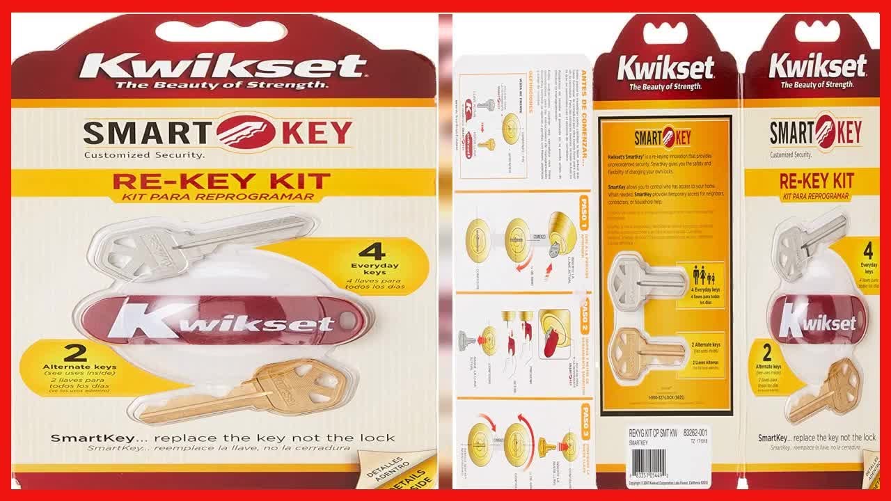Great product - Kwikset 83262-001 SmartKey Re-keying Kit - YouTube