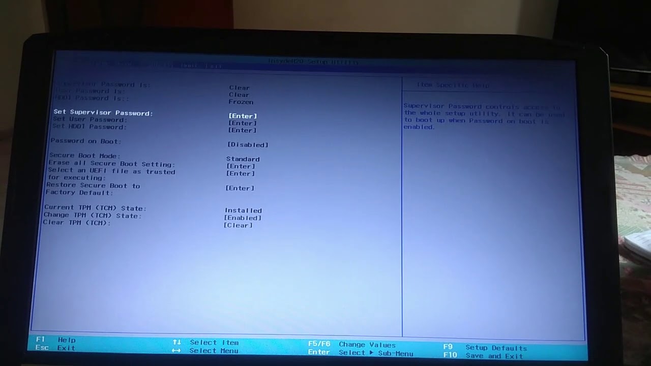 Bios InsydeH20 - YouTube