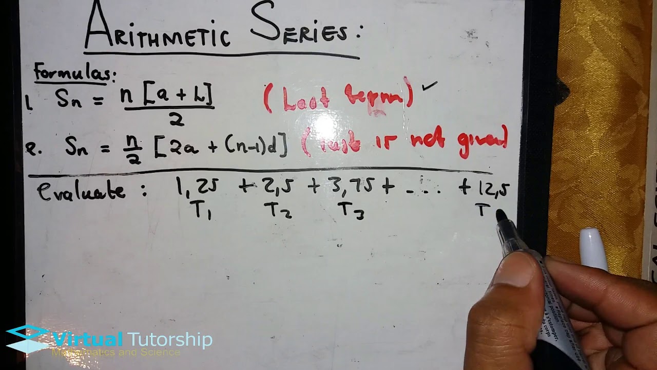 Arithmetic Series (Grade 12) - YouTube