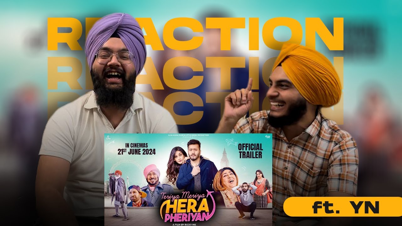 Reaction on Teriya Meriya Hera Pheriyan (Official Trailer) Jaswinder ...