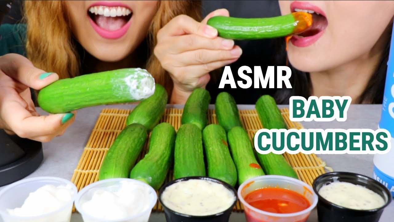 ASMR EATING BABY CUCUMBERS (EXTREME CRUNCH) | Kim&Liz ASMR - YouTube