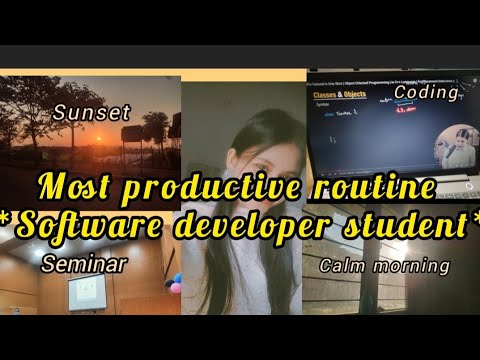 My first vlog! A productive routine as a software developer student in a hostel addition!,😄 ...