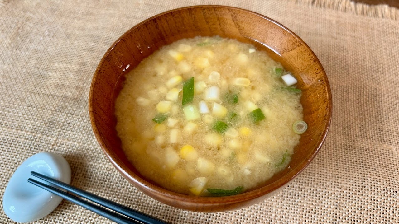 Miso Soup with Corn and Green Onions #misomonday - YouTube