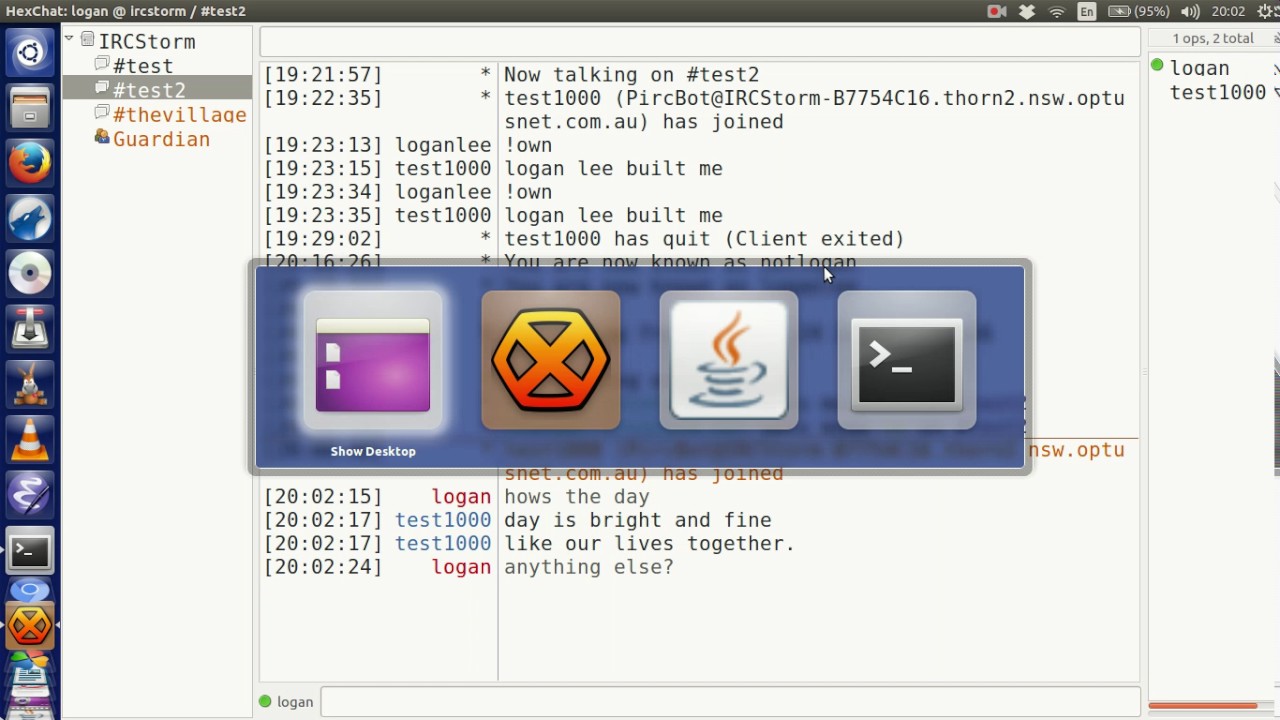 IRC Bot I made - YouTube