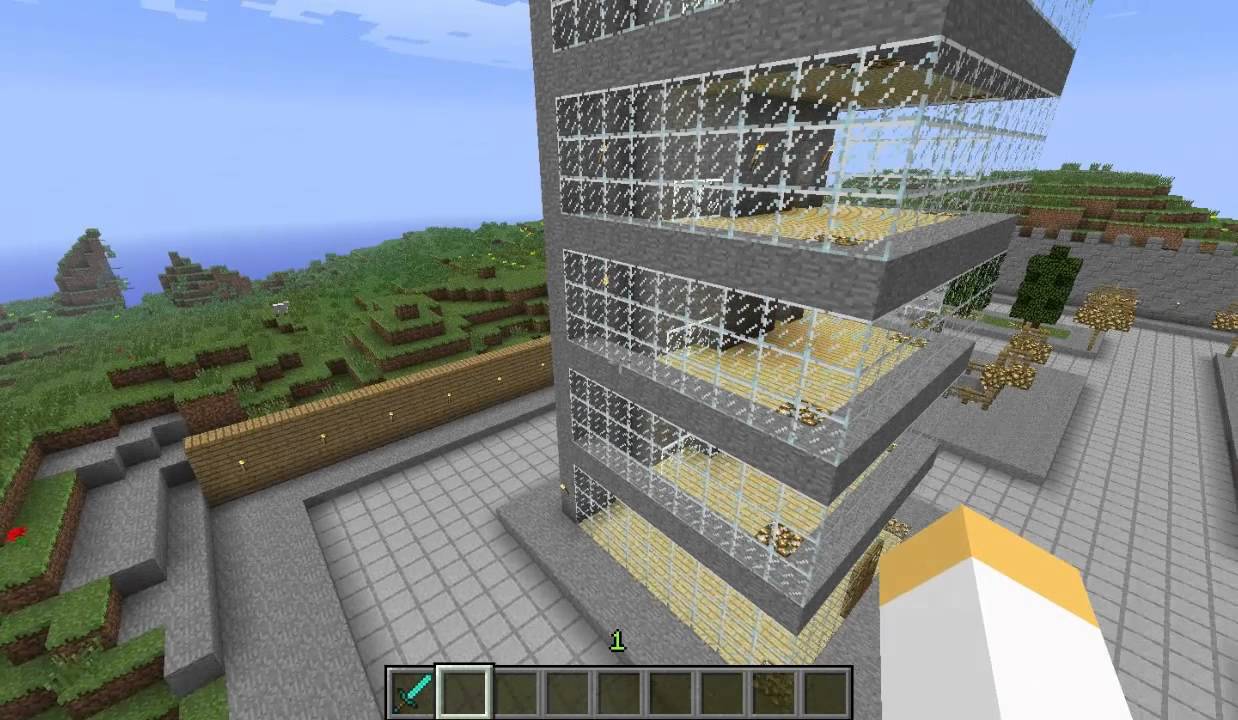 Minecraft - Pavimentaçoes, Obra do Hotel, Novo Shopping e favela - YouTube