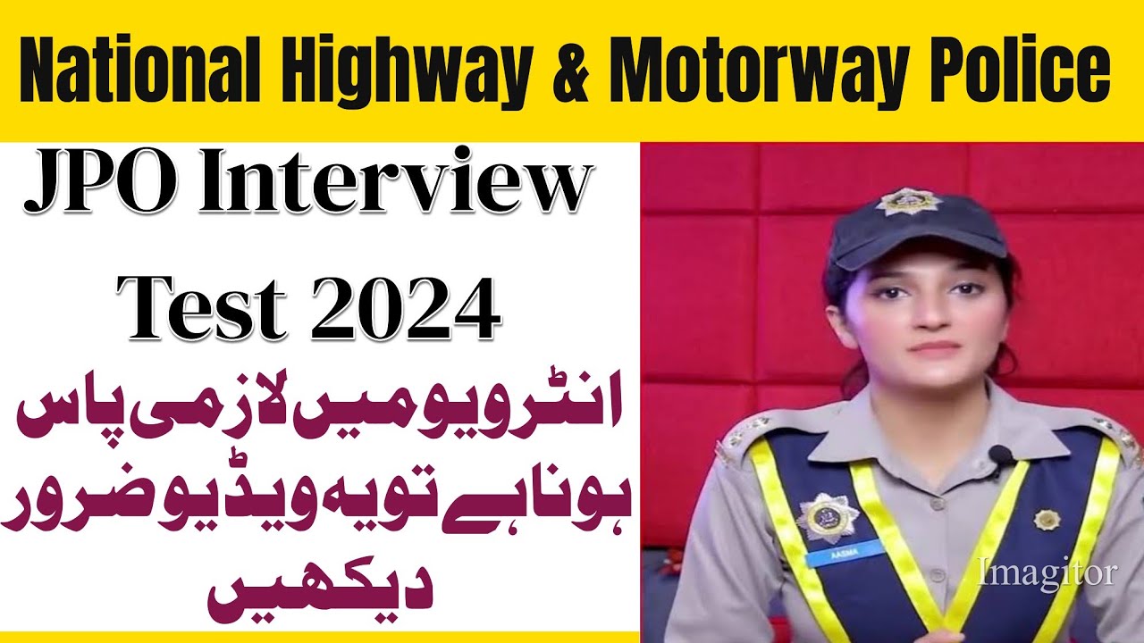 JPO Motorway Police Interview Test|Important Questions For Skill Test ...