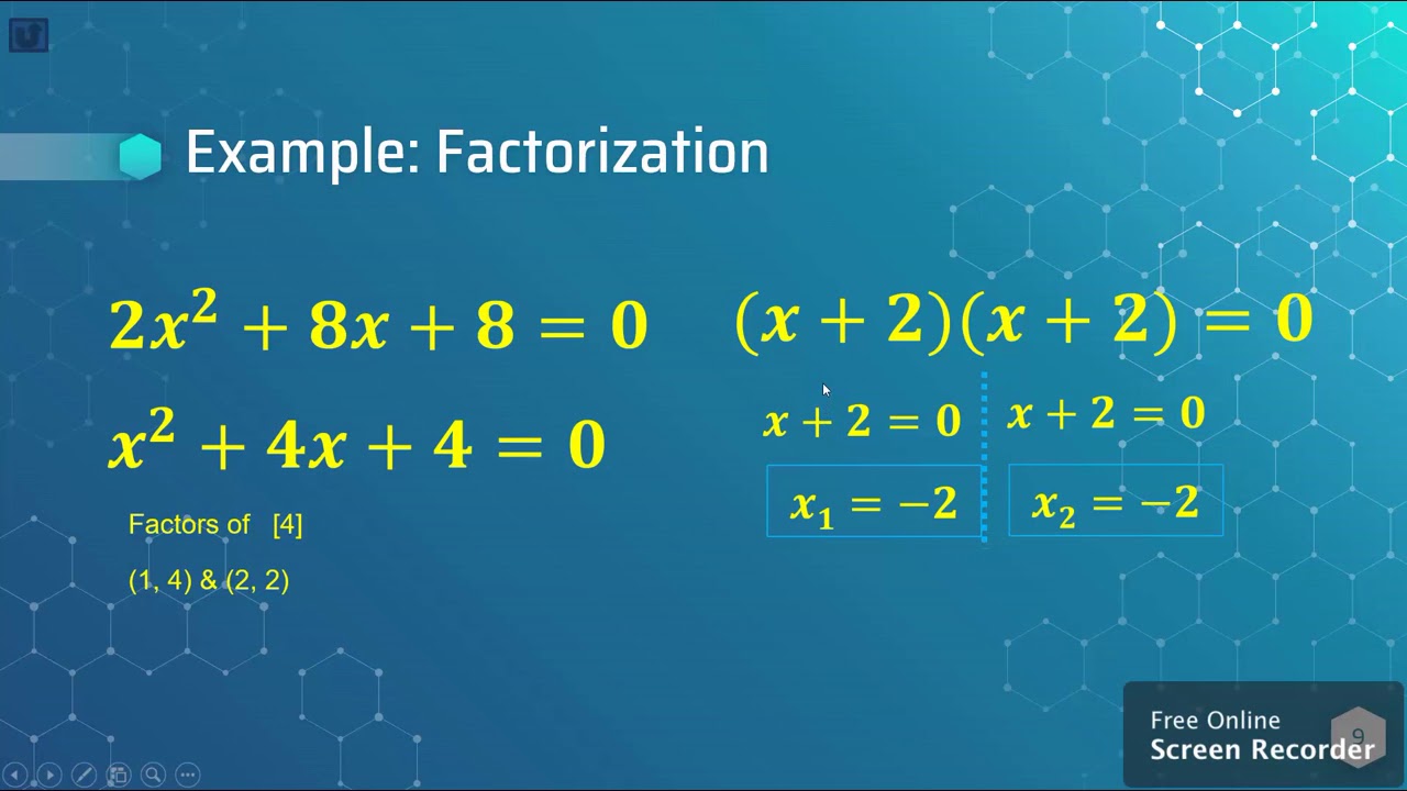 2020 Bridging Class Quadratic Equations - YouTube