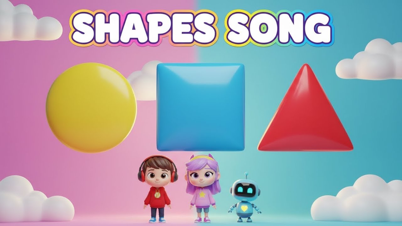 Shapes Song for Kids – Learn Shapes with Fun 3D Cartoons - YouTube