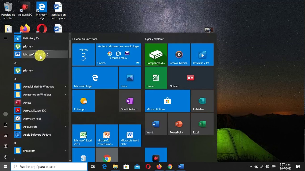 Entrar a Microsoft Word - YouTube