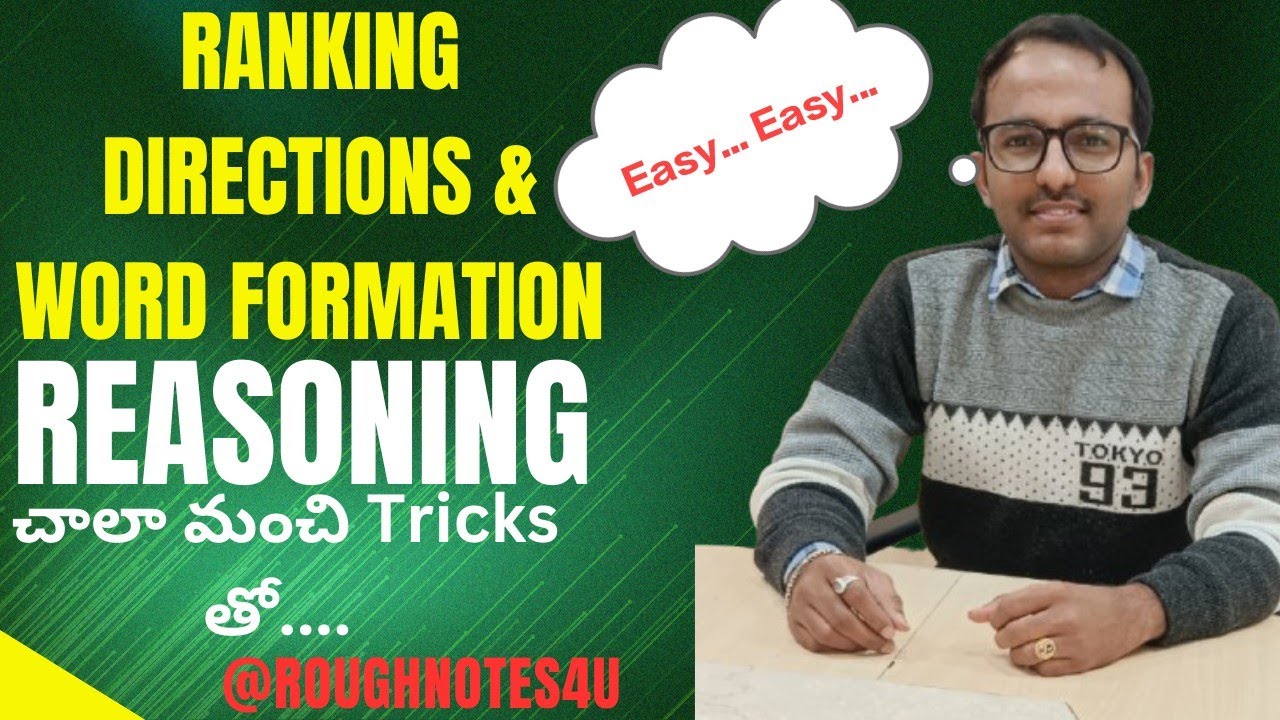 Reasoning - Ranking , Directions and Word Formations. ( How to solve ...