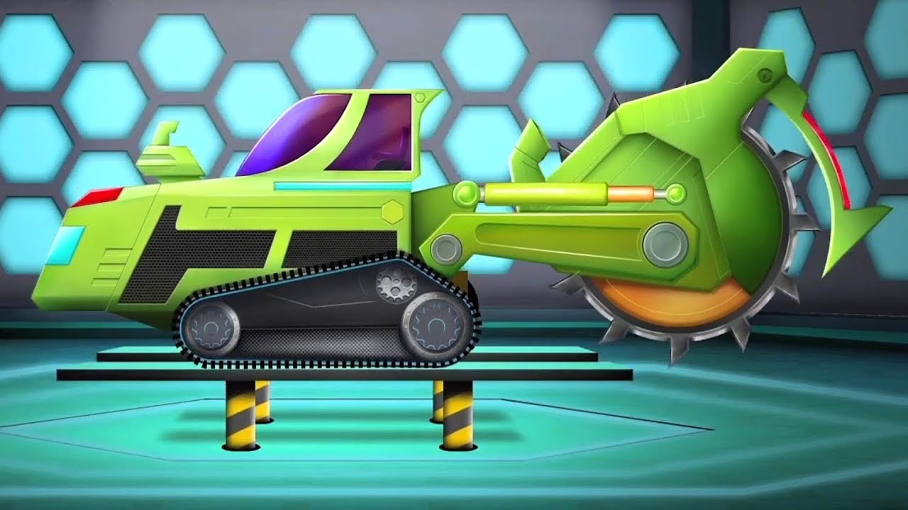 Trencher Modification, Animated Car Cartoon for Children - YouTube
