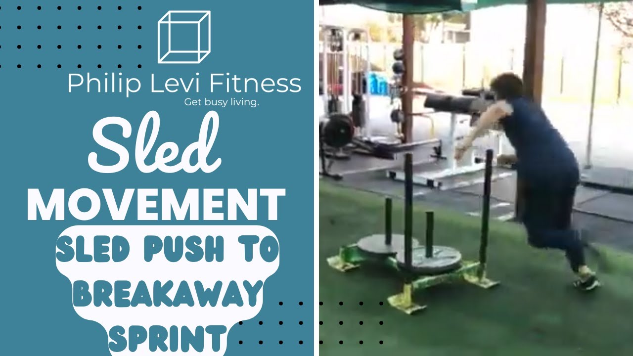 Sled Push to Breakaway Sprint - YouTube
