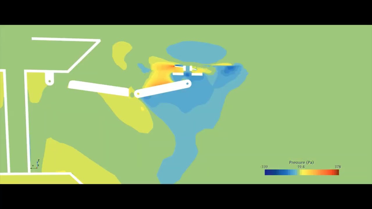 Simulation of a cubic drone, a foldable quadcopter that canrotate its ...