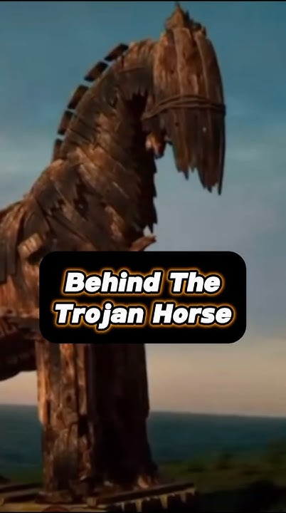 Behind the Trojan horse 🐴 #story #funny #twist #History #Mythology # ...