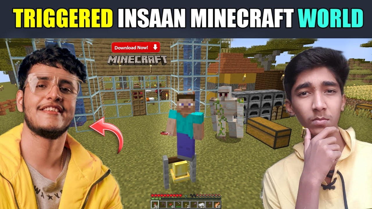 LIVE INSAAN MINECRAFT WORLD LATEST UPDATED WITH XP FARM - YouTube