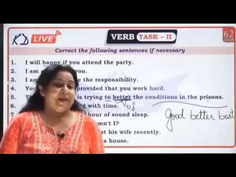 neetu Singh mam English verbs part 6 ssc Cgl ssc chsl ssc mts ssc CPO NDA bank competitive exams ...