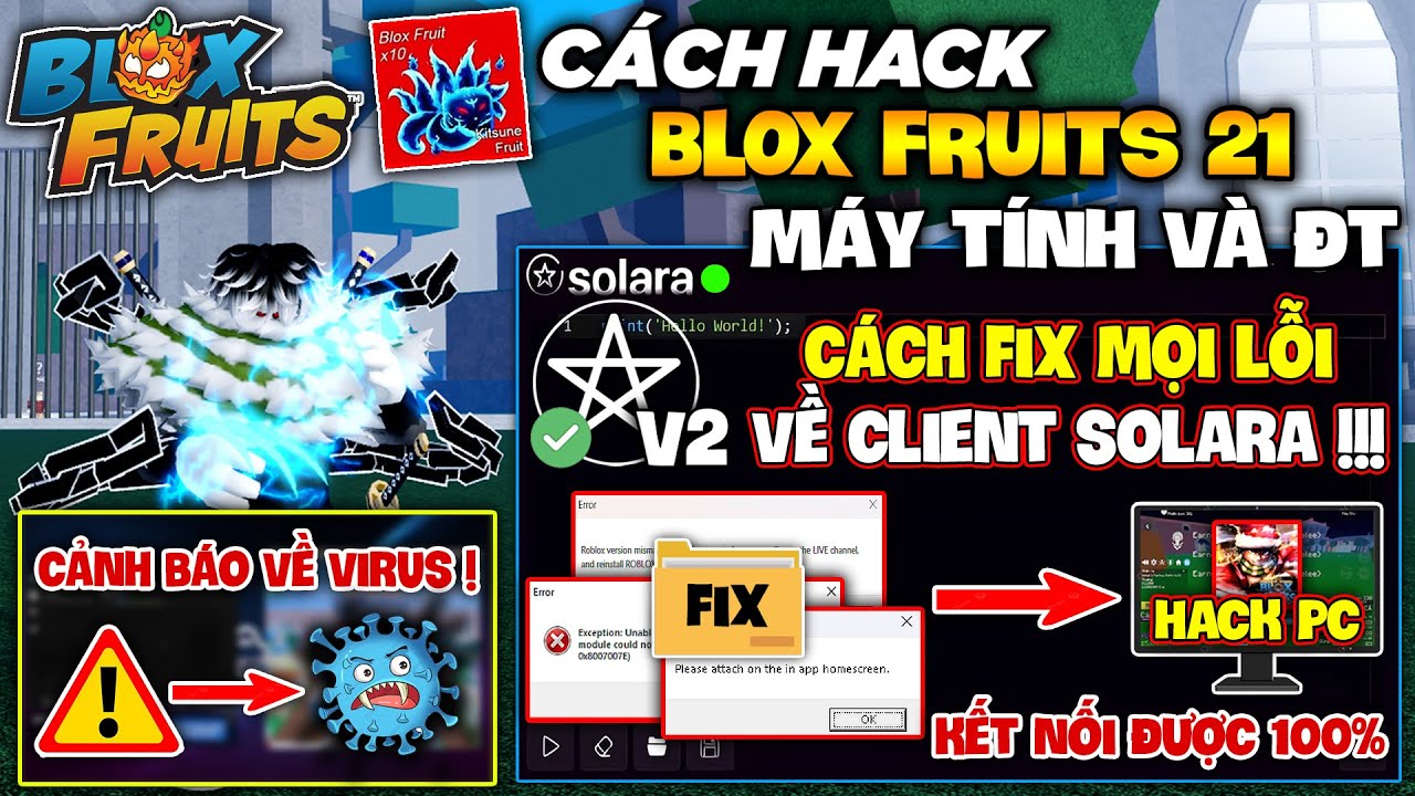 Cách Fix Tất Cả Lỗi Về Client Solara Cho Roblox Pc, Hỗ Trợ Hack Blox ...
