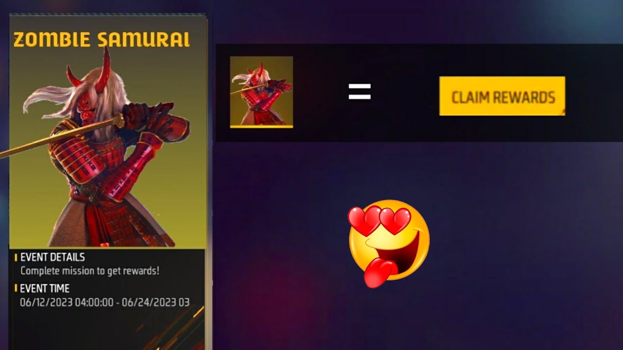 ZOMBIE SAMURAI BUNDLE 🔥 CLAIM IT IN FREE FIRE 🥵 FREE FIRE ZOBIE SAMURAI ...