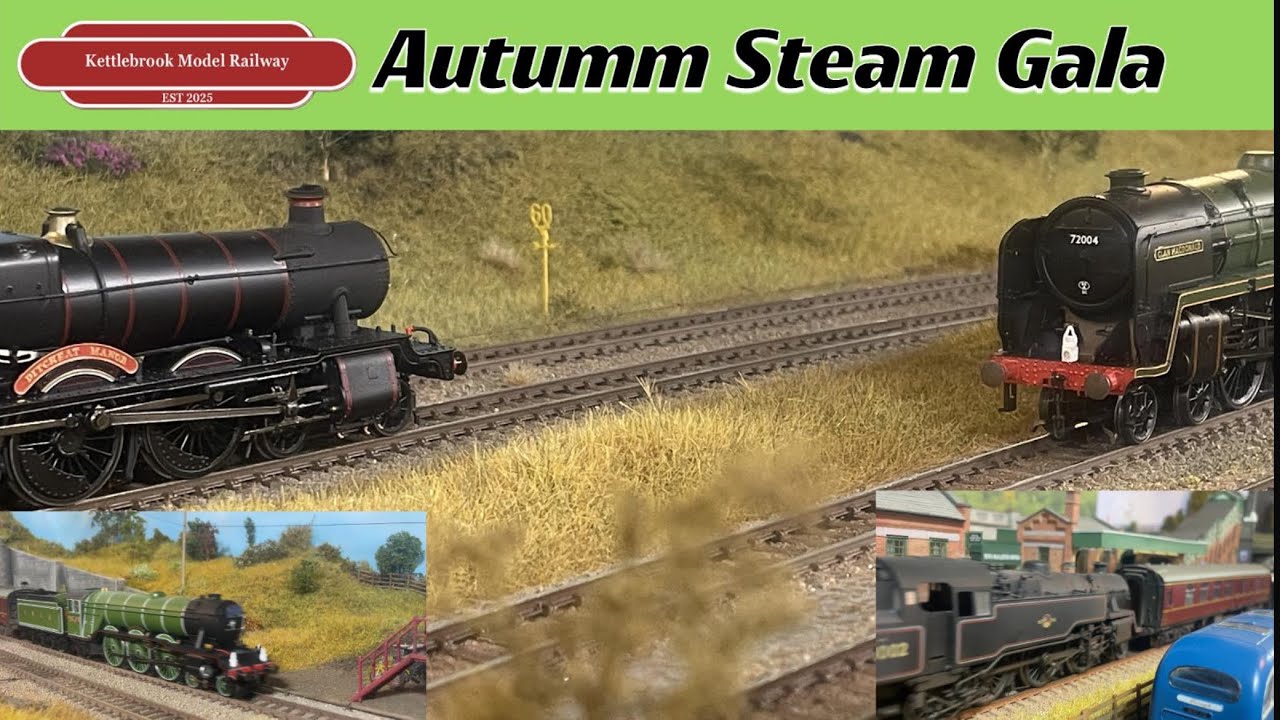 The First Ever Kettlebrook Model Railway Steam Gala - YouTube