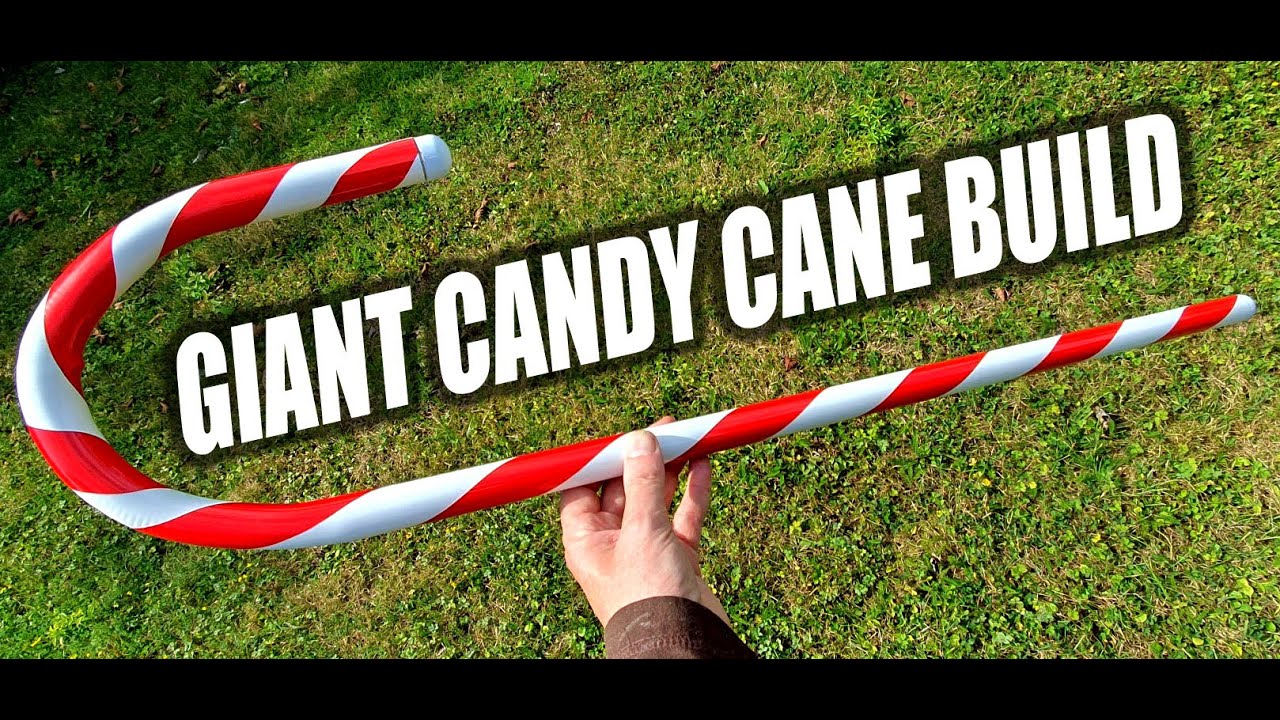 giant candy cane build - YouTube