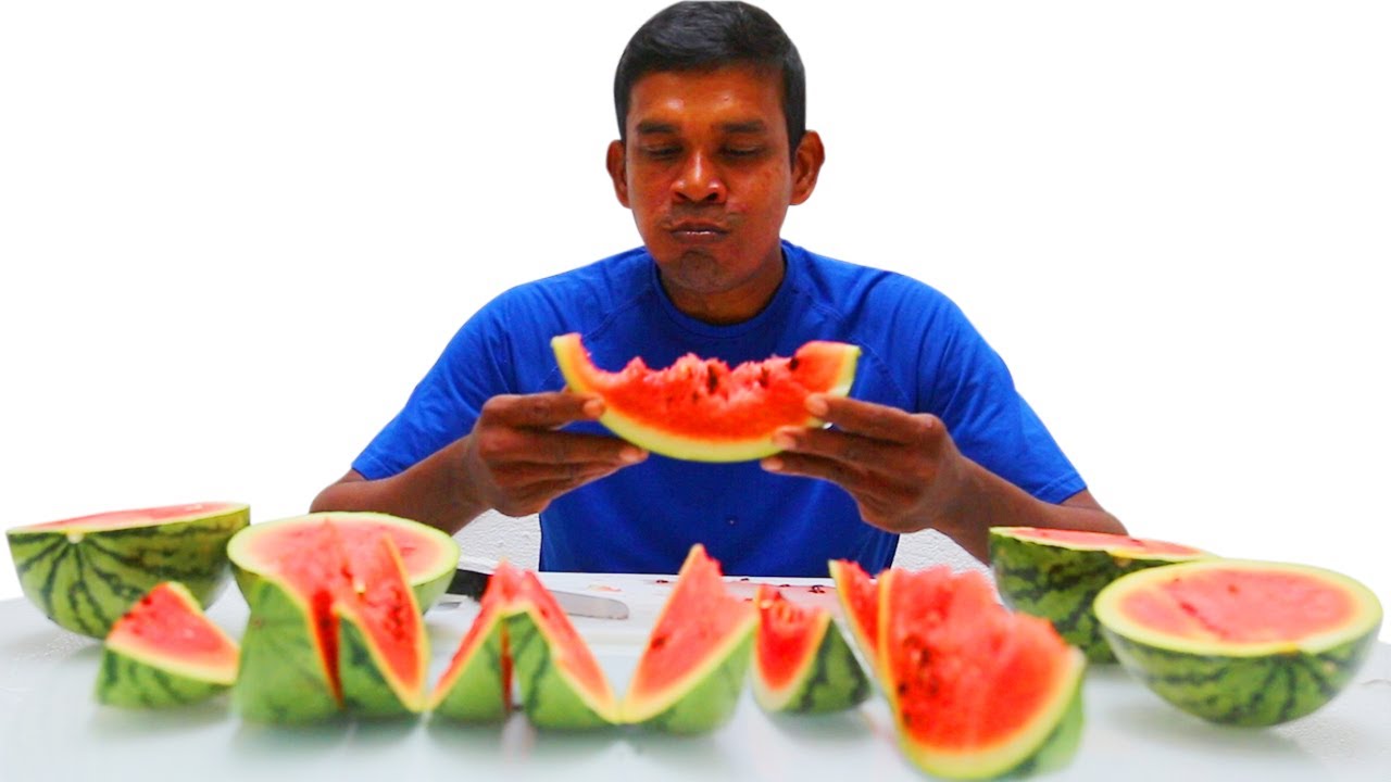 Watermelon world Record | 7 KG Full Watermelon Eating Challenge - YouTube