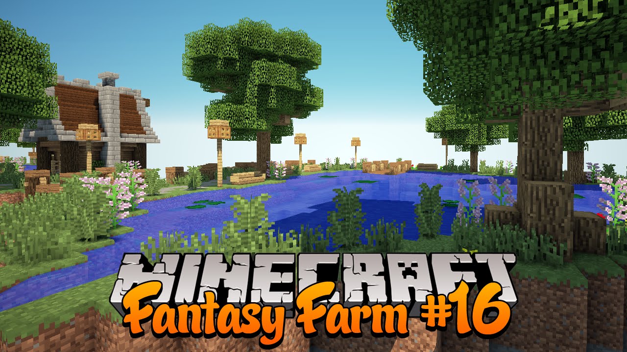 Minecraft Fantasy Farm #16: O Lago da Fazenda! - YouTube