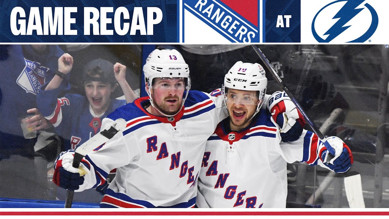 GAME RECAP: New York Rangers at Tampa Bay Lightning (12/30/23) - YouTube